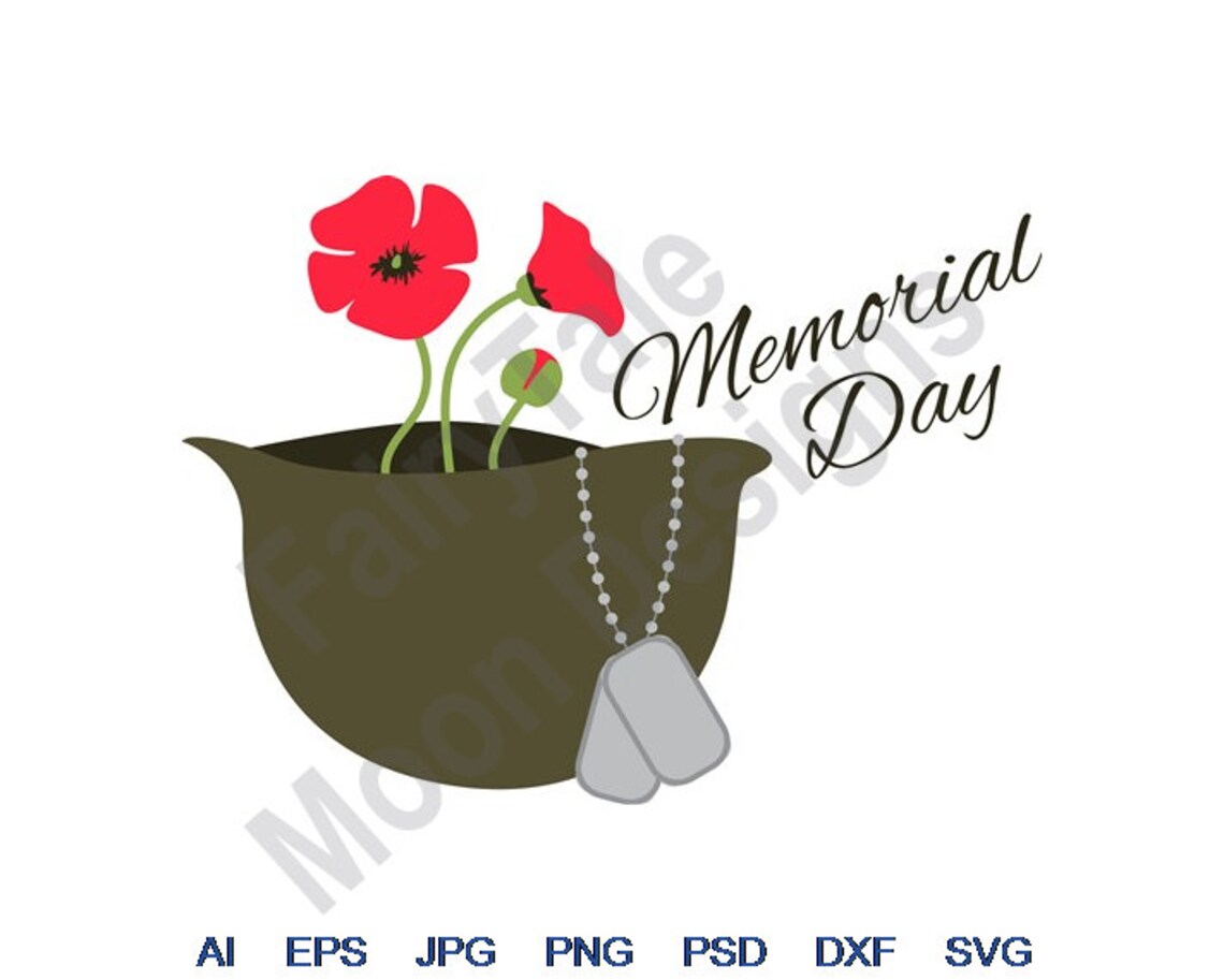 Memorial Day Svg Dxf Eps Png Jpg Vector Art Clipart - Etsy