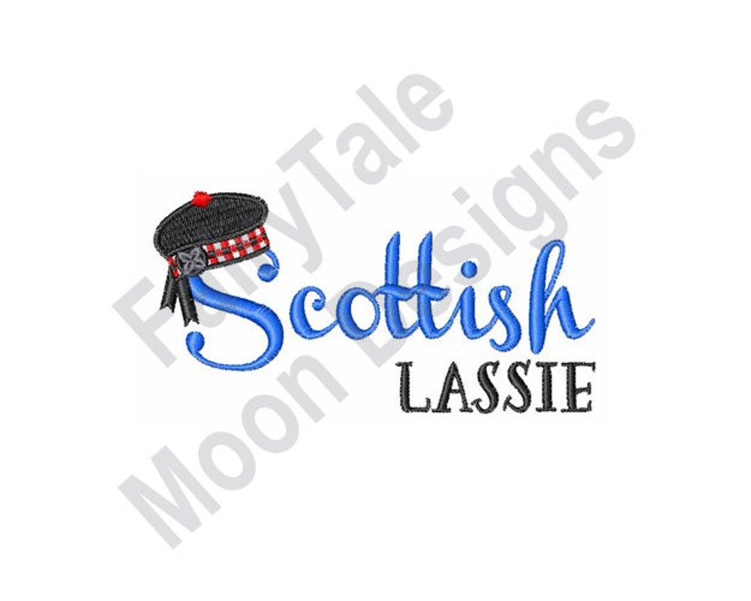 Scottish Lassie - Machine Embroidery Design, Scottish Cap Embroidery ...