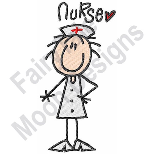 Stick Figure Nurse - Etsy
