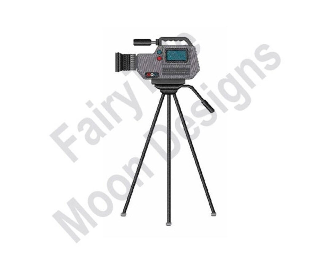 News Camera Machine Embroidery Design Reporter Video Camera - Etsy