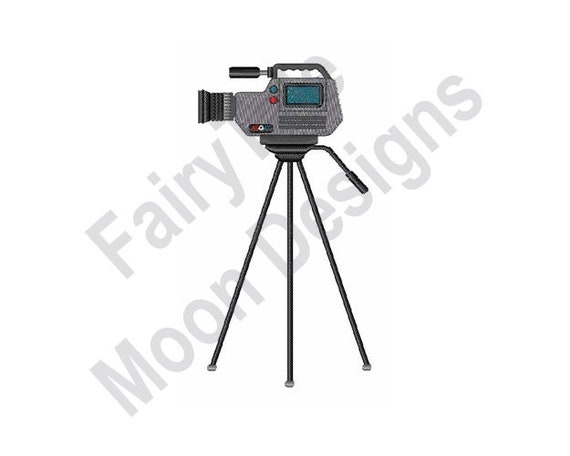 News Camera Machine Embroidery Design Reporter Video Camera | Etsy