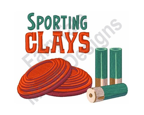 Sporting Clays Machine Embroidery Design Sporting Clay - Etsy
