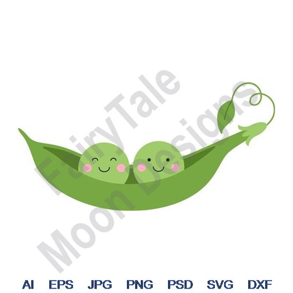 Two Peas in a Pod - Etsy