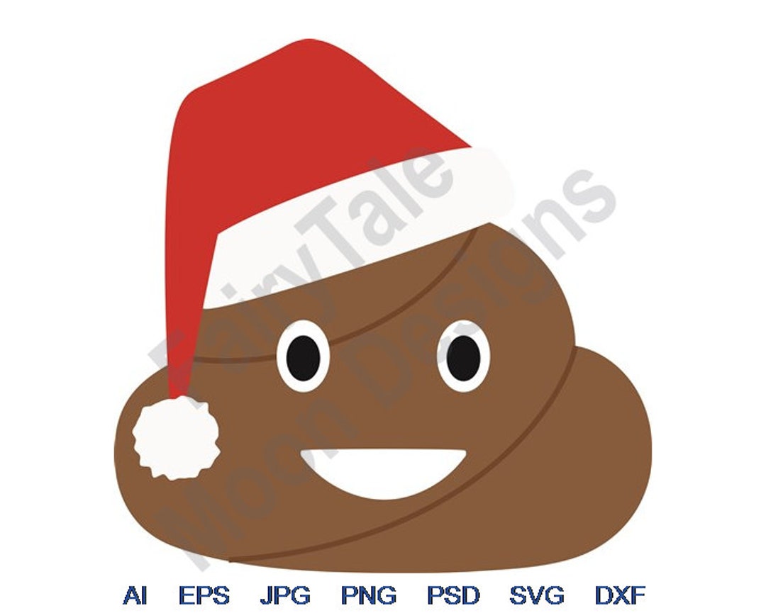 Christmas Poop Svg, Dxf, Eps, Png, Jpg, Vector Art, Clipart, Cut File ...