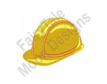 Construction Hat Machine Embroidery Design - Etsy