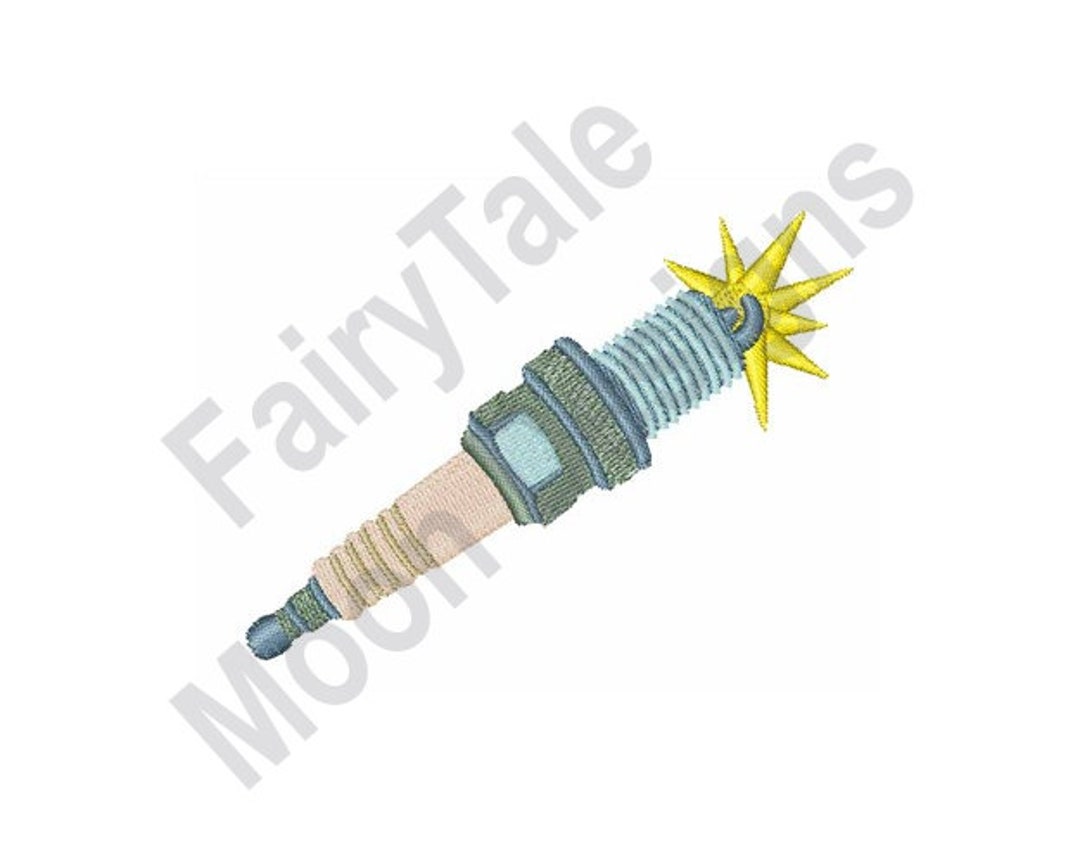 Spark Plug Machine Embroidery Design, Car's Spaking Plug Embroidery ...