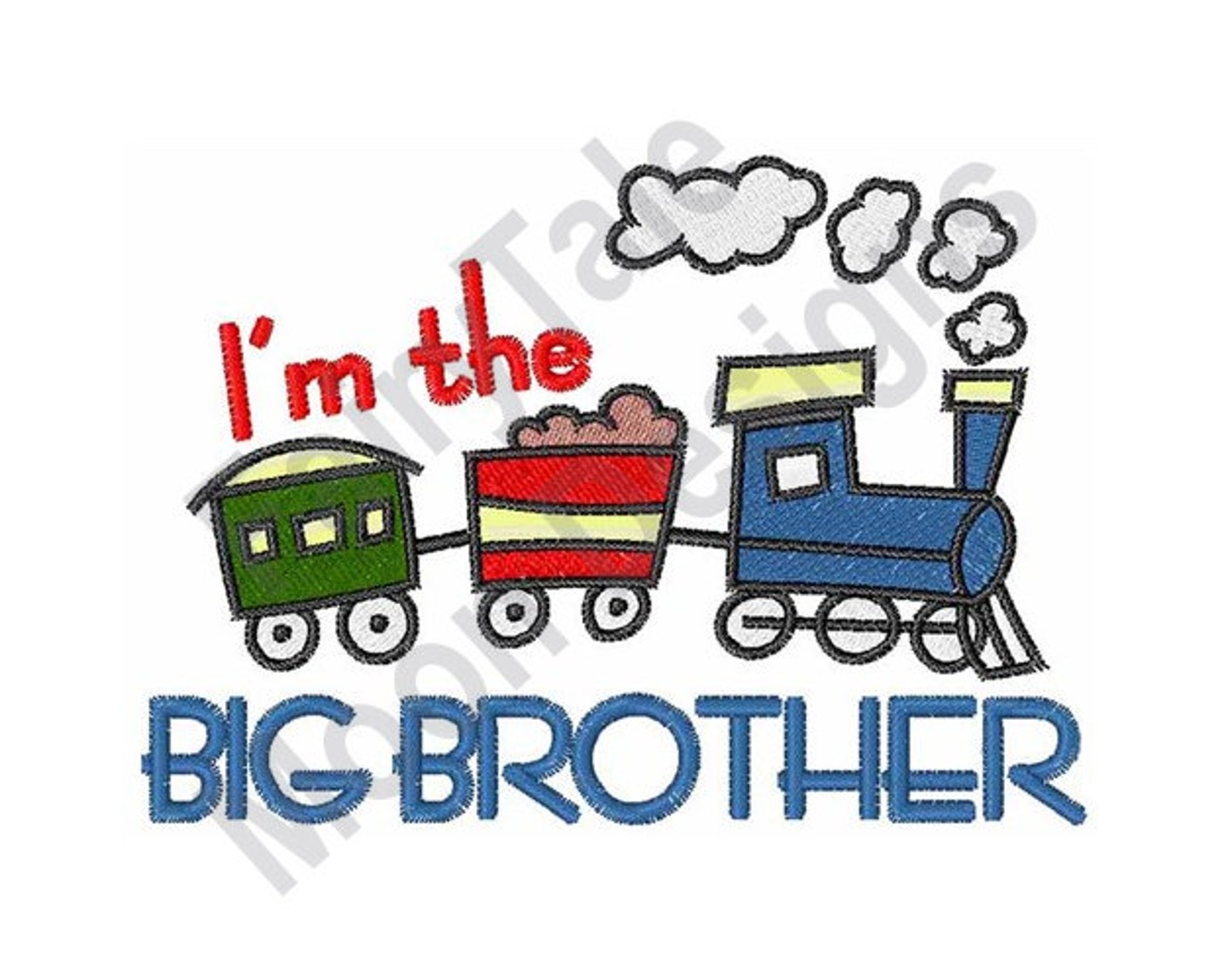 Big Brother Machine Embroidery Design Choo Choo Train Toy - Etsy