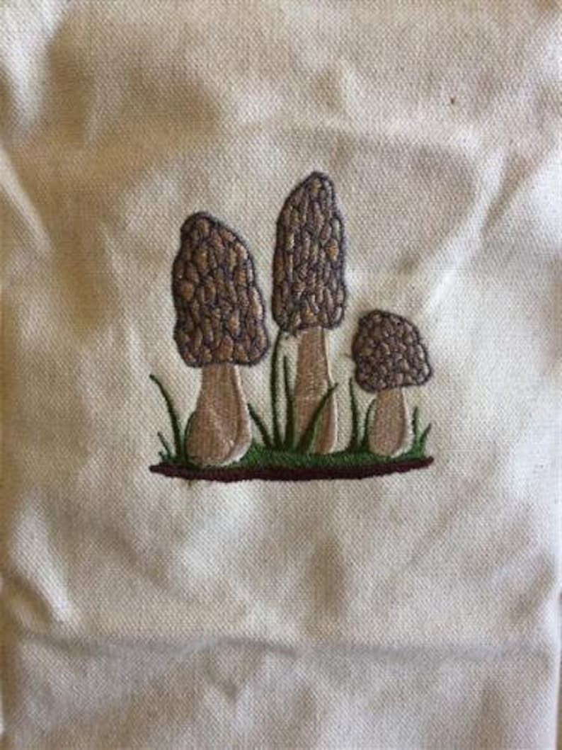 Morel Mushrooms Machine Embroidery Design Black Morels - Etsy