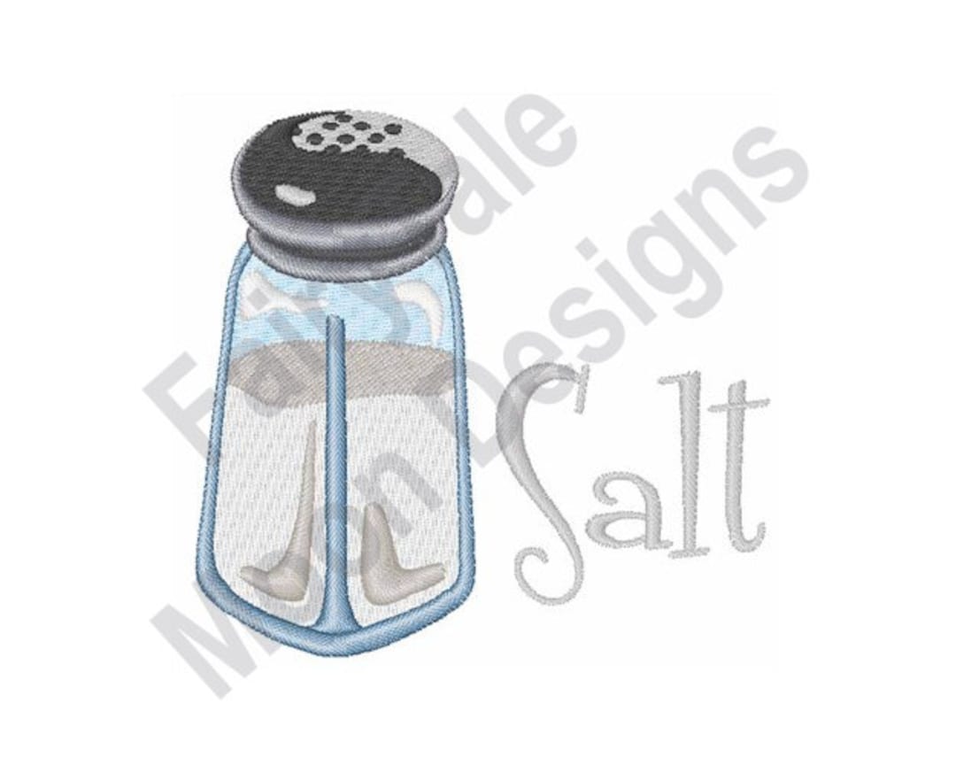 Salt Shaker - Machine Embroidery Design, Salt Pot Embroidery Pattern ...