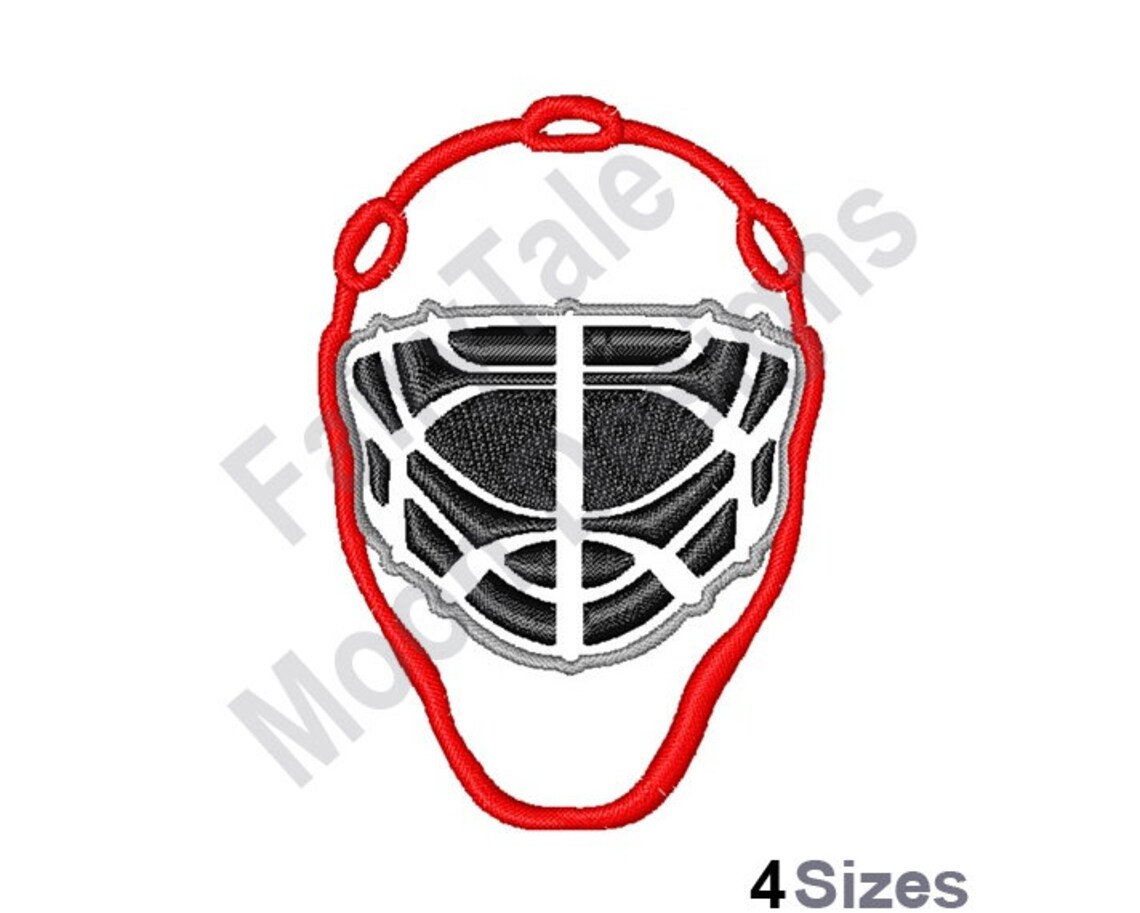 Hockey Mask Machine Embroidery Design Hockey Face Mask - Etsy