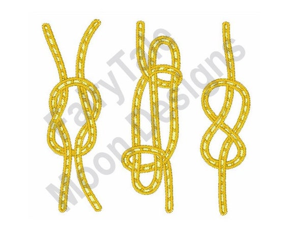 Nautical Knots Machine Embroidery Design Marine Rope Knots | Etsy