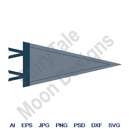 Pennant Flag Svg Dxf Eps Png Jpg Vector Art Clipart - Etsy