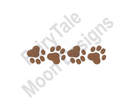 Dog Paws Machine Embroidery Design Puppy Dog Paw Print | Etsy