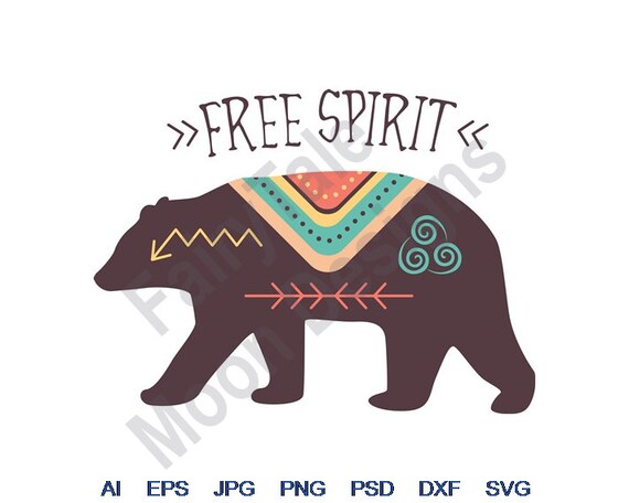 Free Spirit Svg Dxf Eps Png Jpg Vector Art Clipart | Etsy