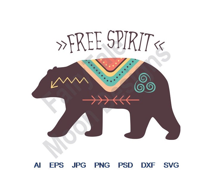 Free Spirit Svg Dxf Eps Png Jpg Vector Art Clipart - Etsy UK