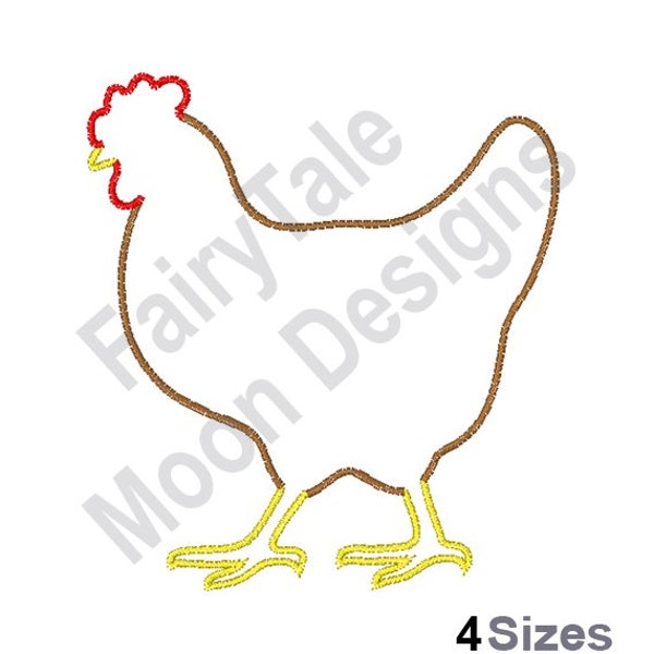 Chicken Embroidery - Etsy