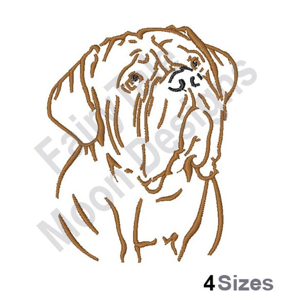 Dog Head Outline Embroidery Design - Etsy