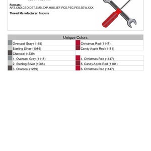 Mechanic Tools Machine Embroidery Design, Screwdriver & Wrench ...