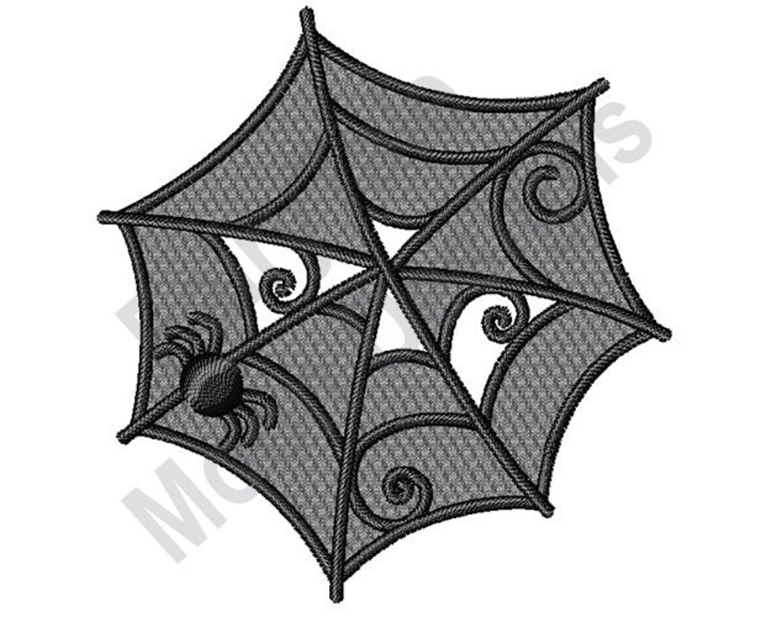 FSL Spider Web - Machine Embroidery Design, Freestanding Lace Spiderweb ...