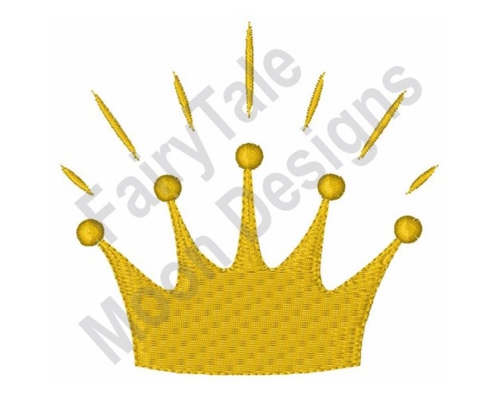 Royal Crown Machine Embroidery Design Golden Crown - Etsy