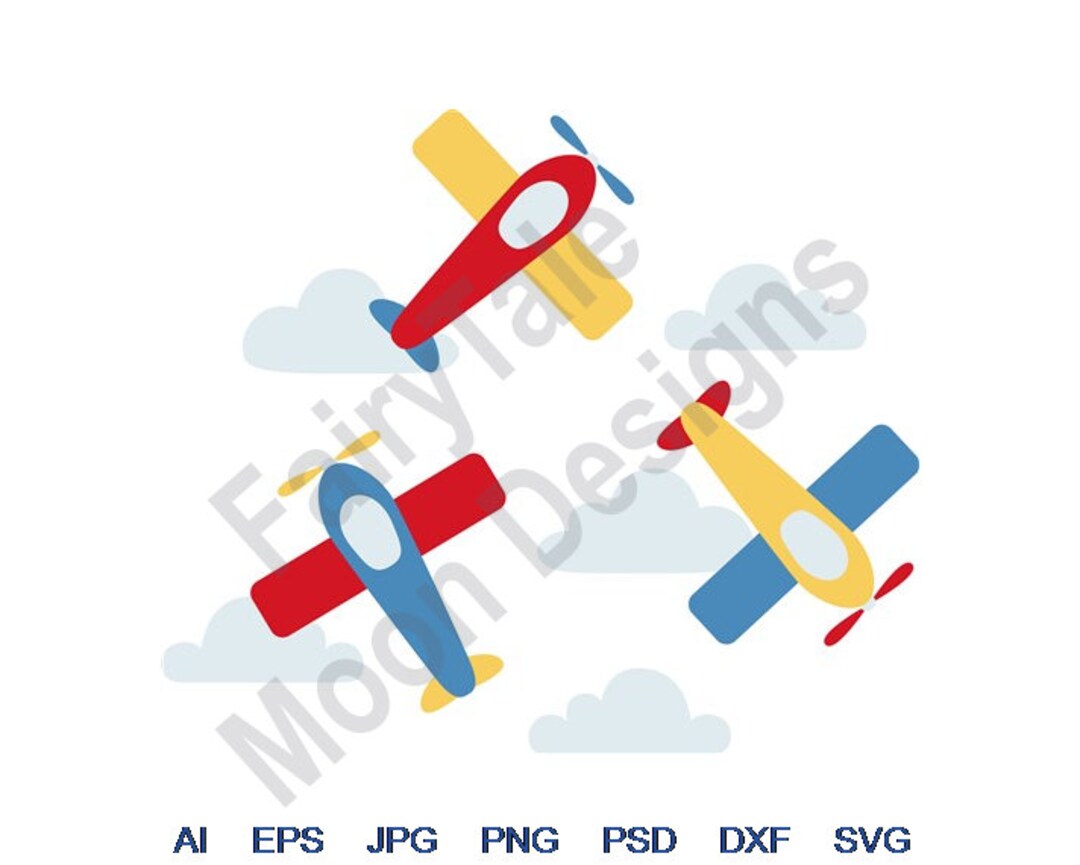 Toy Airplanes Svg, Dxf, Eps, Png, Jpg, Vector Art, Clipart, Cut File ...