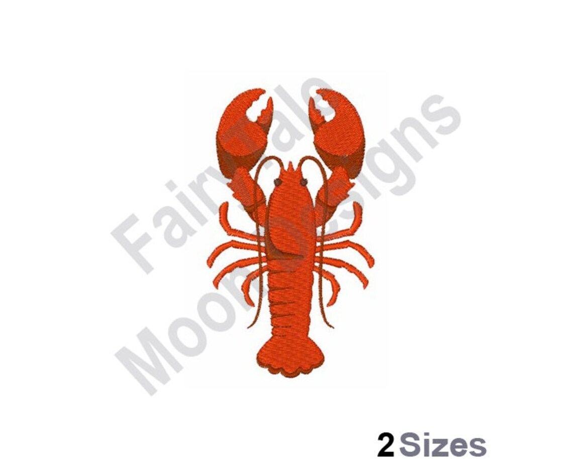 Maine Lobster Machine Embroidery Design American Lobster - Etsy