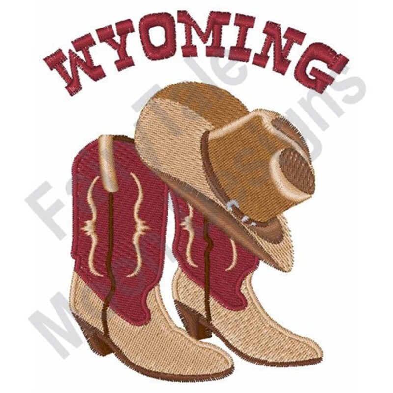 Cowboy Embroidery Design - Etsy