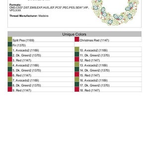 Holly Wreath Outline Machine Embroidery Design, Christmas Wreath ...