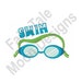 Swim Goggles - Machine Embroidery Design, Swim Goggles Embroidery ...