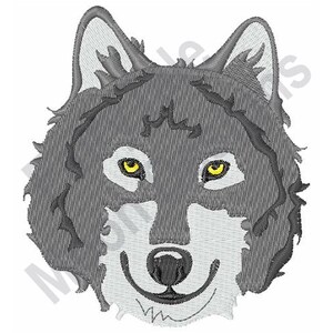 Wolf - Machine Embroidery Design, Wolf Head Embroidery Pattern, Gray ...