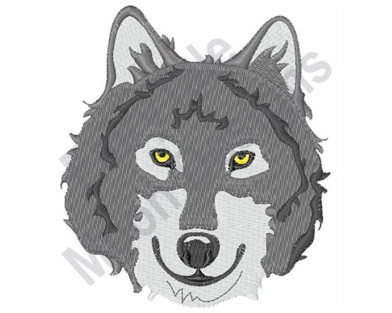 Wolf Machine Embroidery Design Wolf Head Embroidery - Etsy