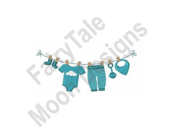 Baby Laundry Machine Embroidery Design Baby Onesie - Etsy