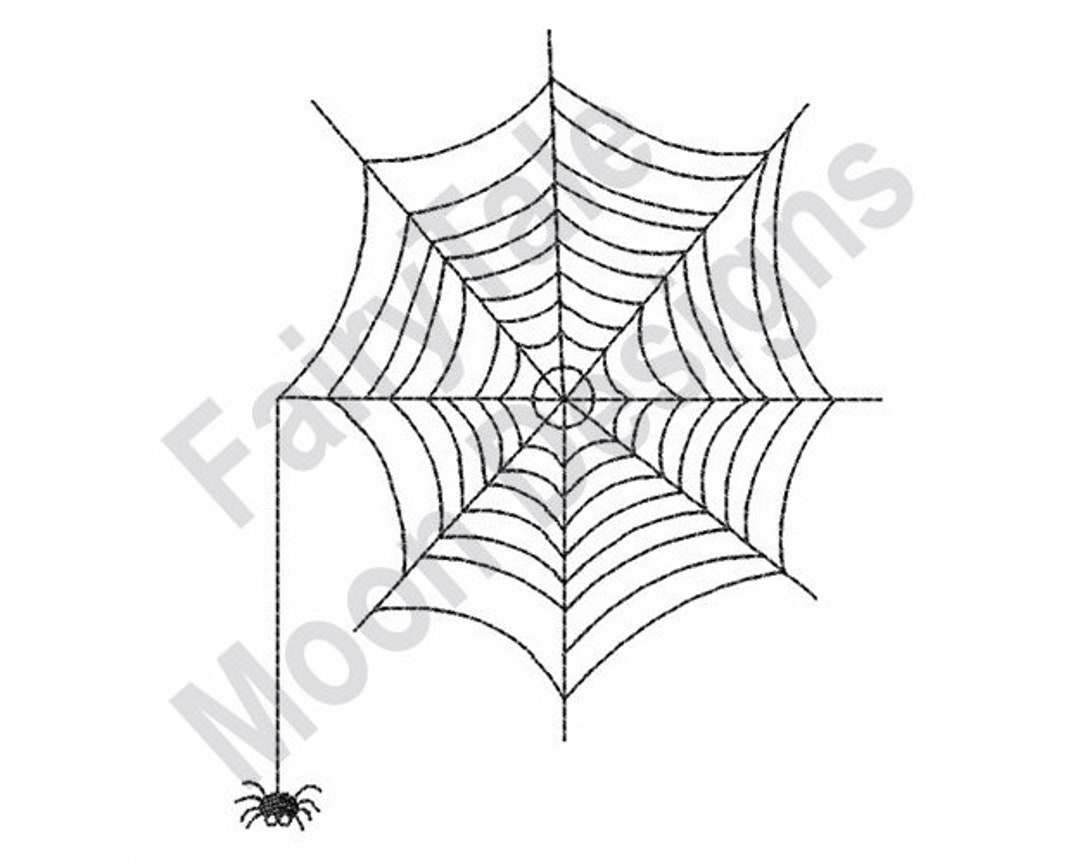 Spider Web - Machine Embroidery Design, Halloween Spider Embroidery ...
