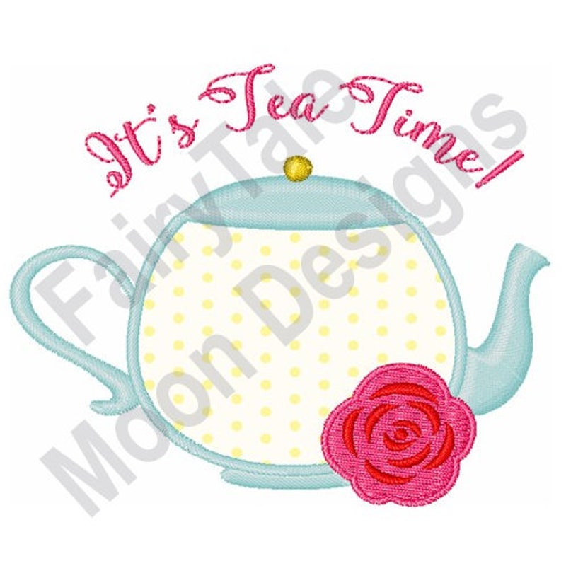 Teapot Applique Design - Etsy