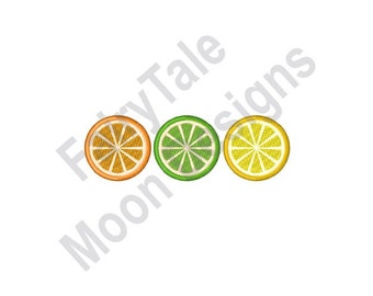 Lemon Slice Embroidery Design. Lemon Embroidery Design. Lemon - Etsy