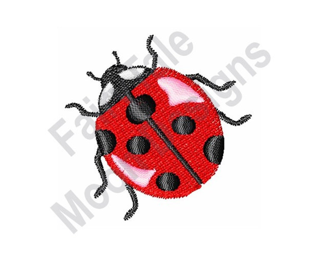 Red Ladybug - Machine Embroidery Design, Ladybird Beetle Embroidery ...