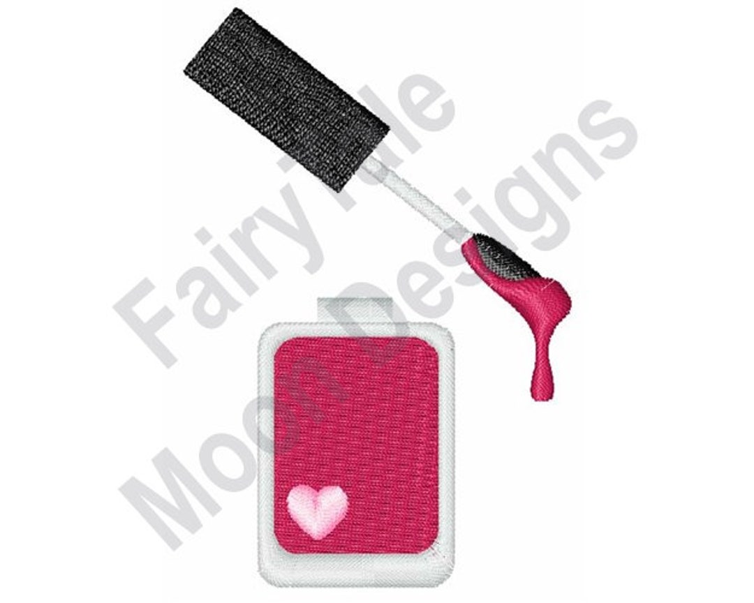 Nail Polish - Machine Embroidery Design, Nail Polish Embroidery Pattern ...