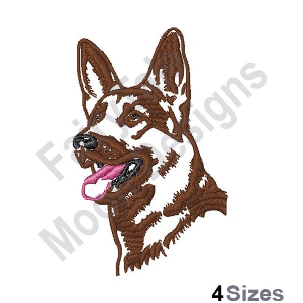 German Shepherd Embroidery Design - Etsy