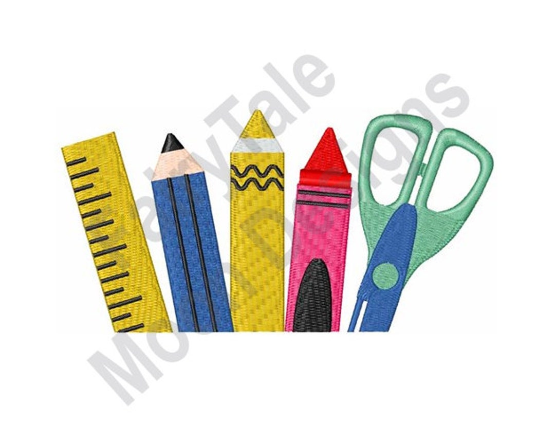 School Pocket Topper - Machine Embroidery Design, Back to School ...