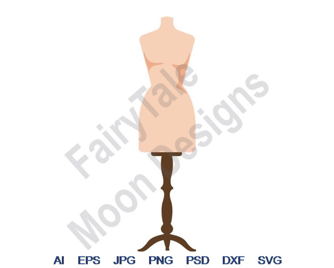 Fashion Dummy Svg, Dxf, Eps, Png, Jpg, Vector Art, Clipart, Cut File ...