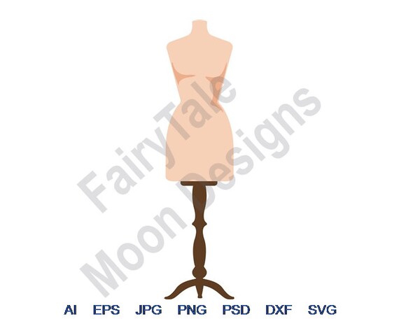 Fashion Dummy Svg Dxf Eps Png Jpg Vector Art Clipart | Etsy