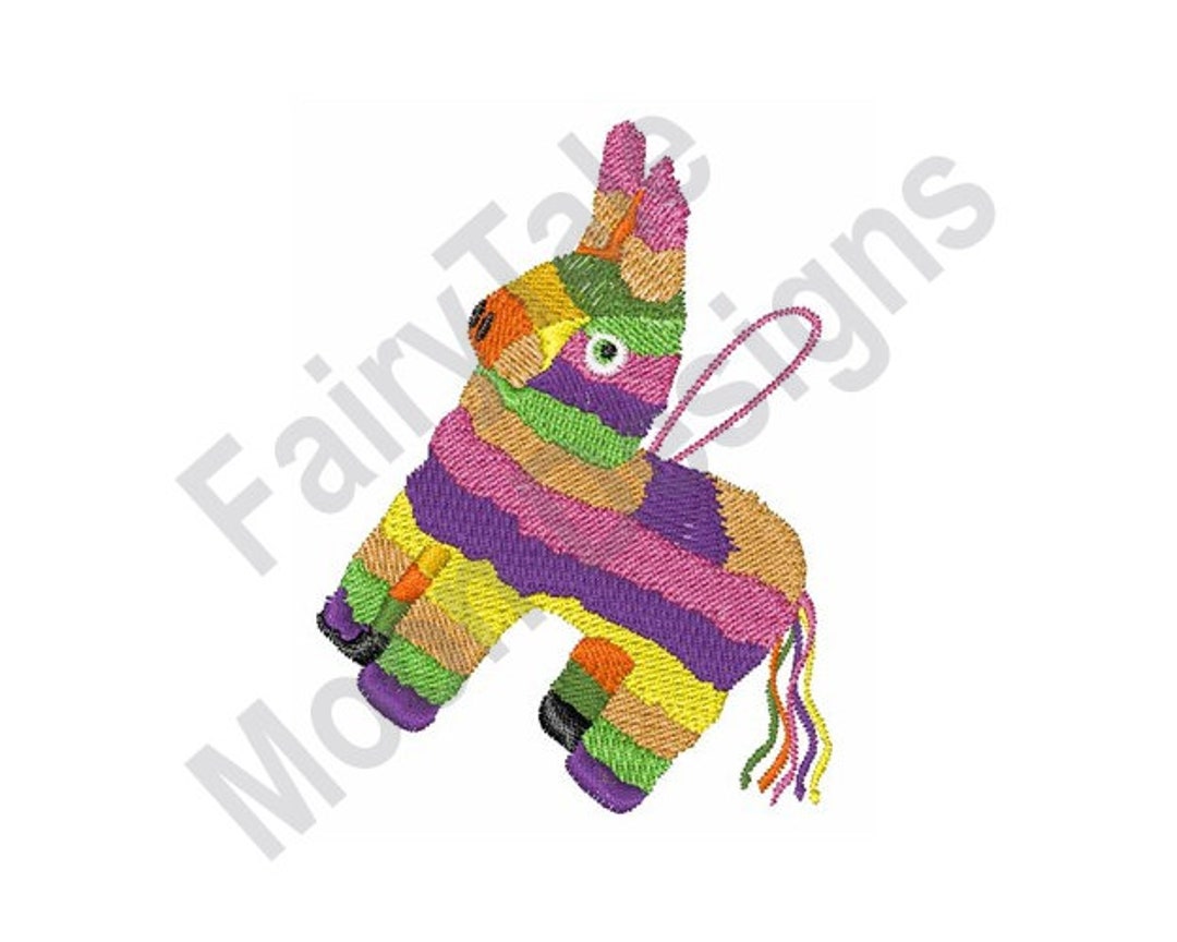 Donkey Pinata - Machine Embroidery Design, Animal Pinata Embroidery ...