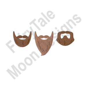 Beard Styles - Machine Embroidery Design, Full Beard, Goatee Style ...