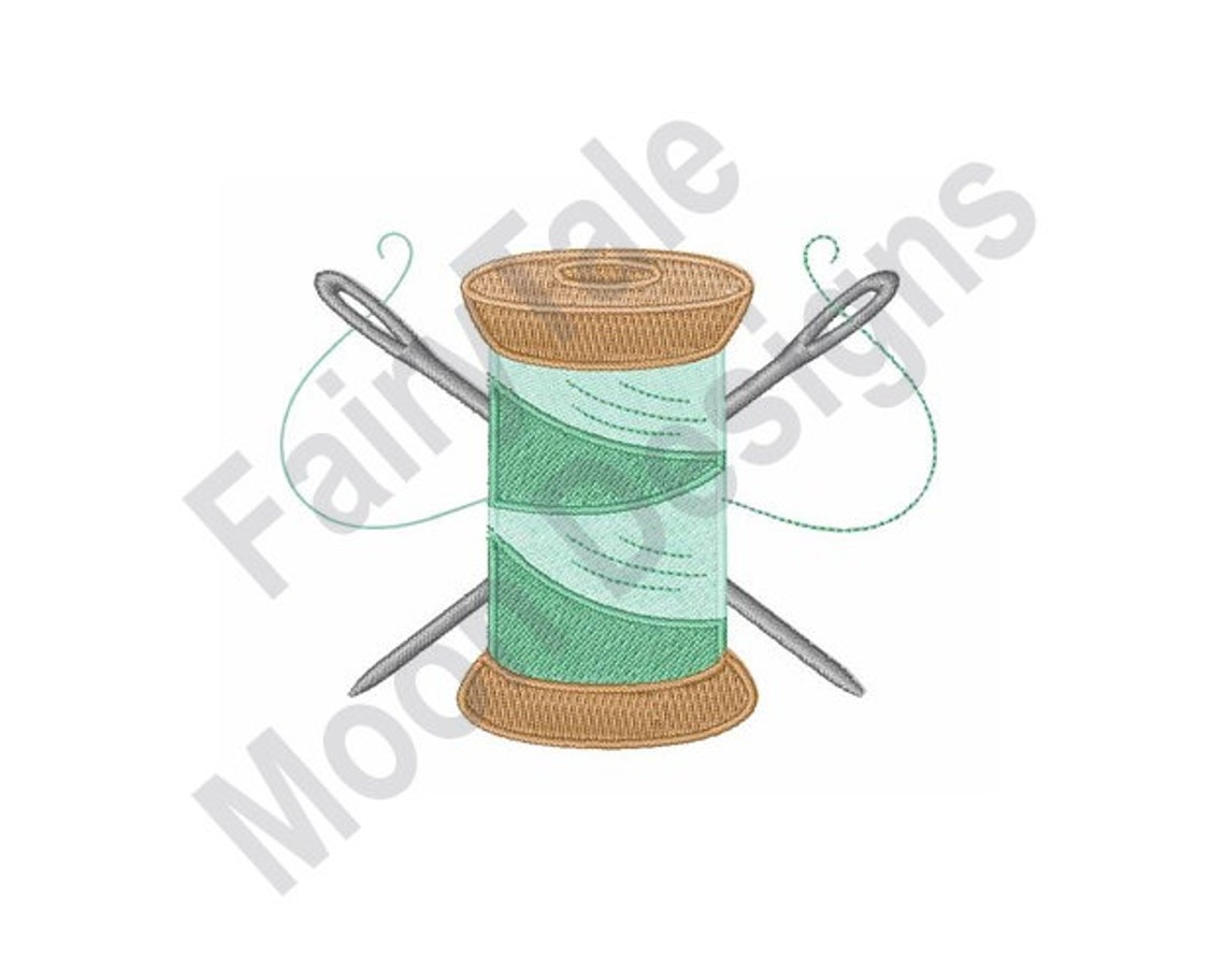 Needles & Thread Machine Embroidery Design Sewing Thread | Etsy