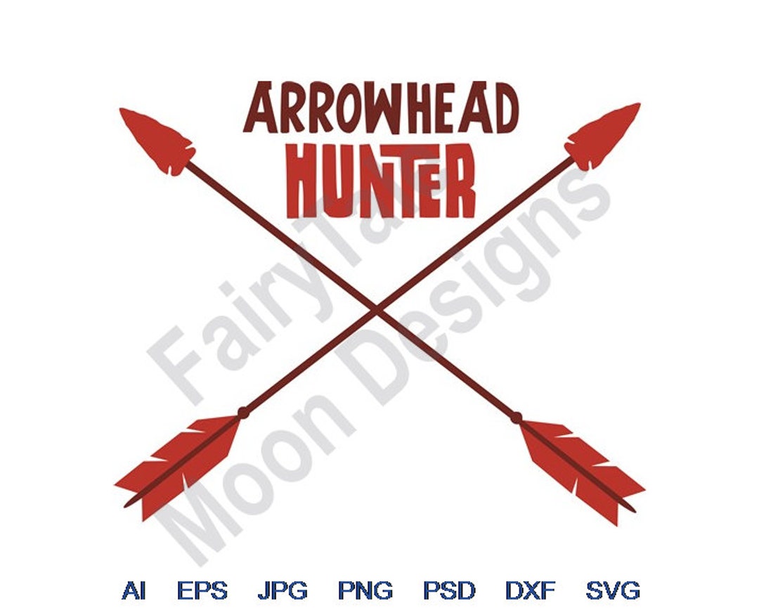 Arrowhead Hunter Svg Dxf Eps Png Jpg Vector Art - Etsy