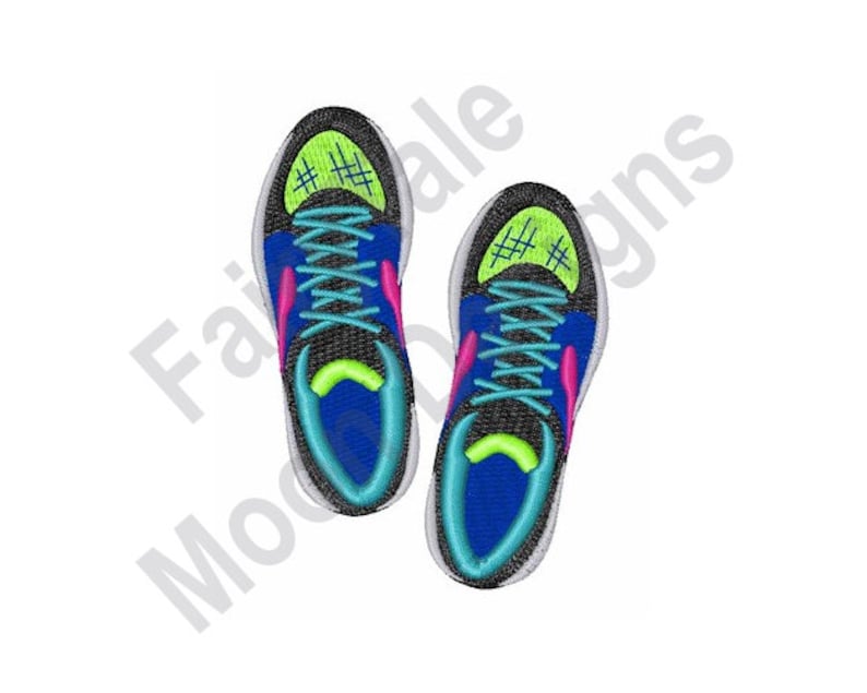 Running Shoes Machine Embroidery Design Running Shoes | Etsy