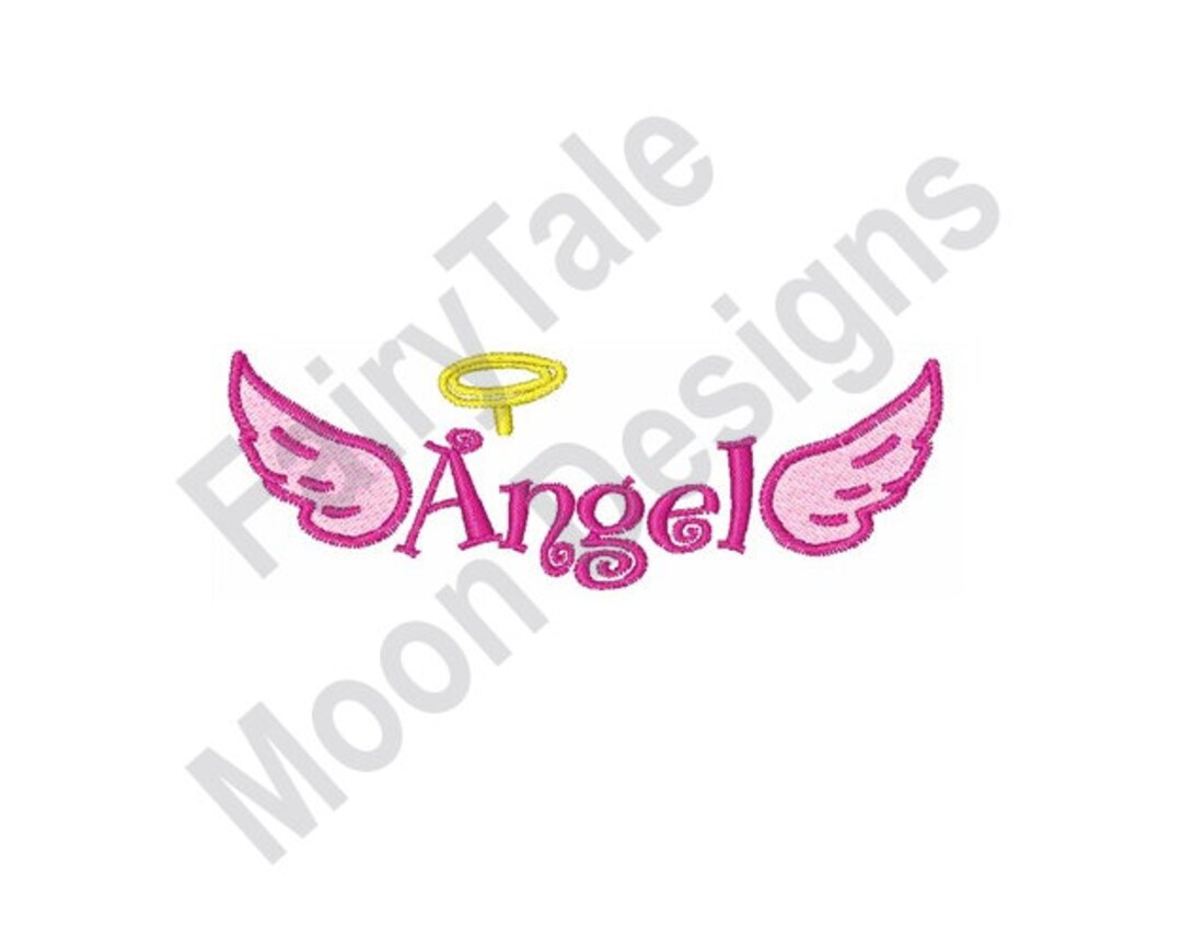 Angel Machine Embroidery Design, Angel Wings Embroidery Pattern ...