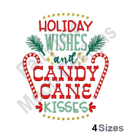 Christmas Candy Machine Embroidery Design Christmas Candy - Etsy