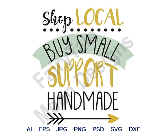 Shop Local Svg Dxf Eps Png Jpg Vector Art Clipart Cut - Etsy