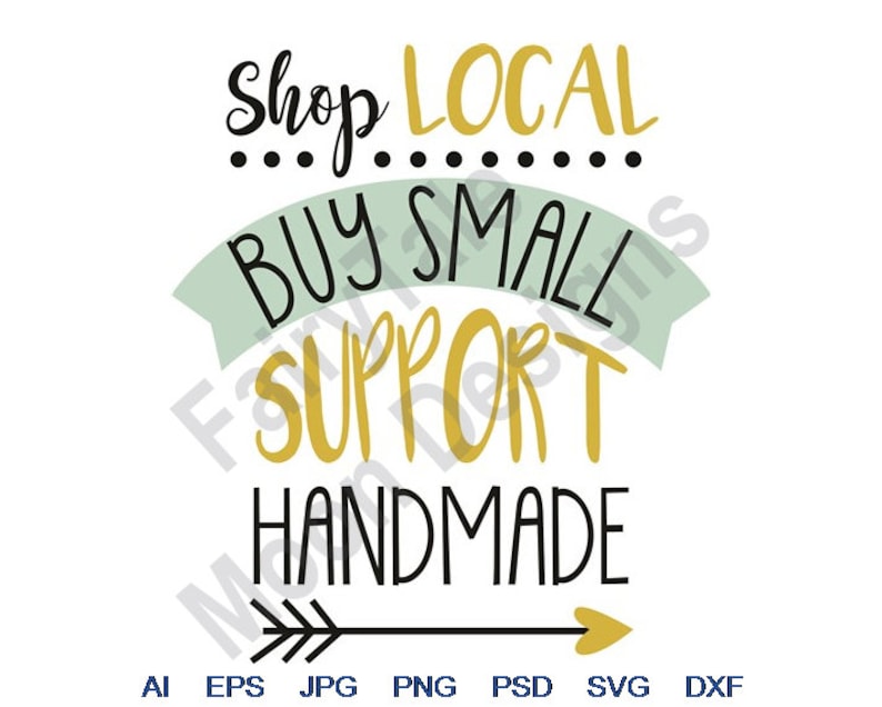 Shop Local Svg Dxf Eps Png Jpg Vector Art Clipart Cut - Etsy